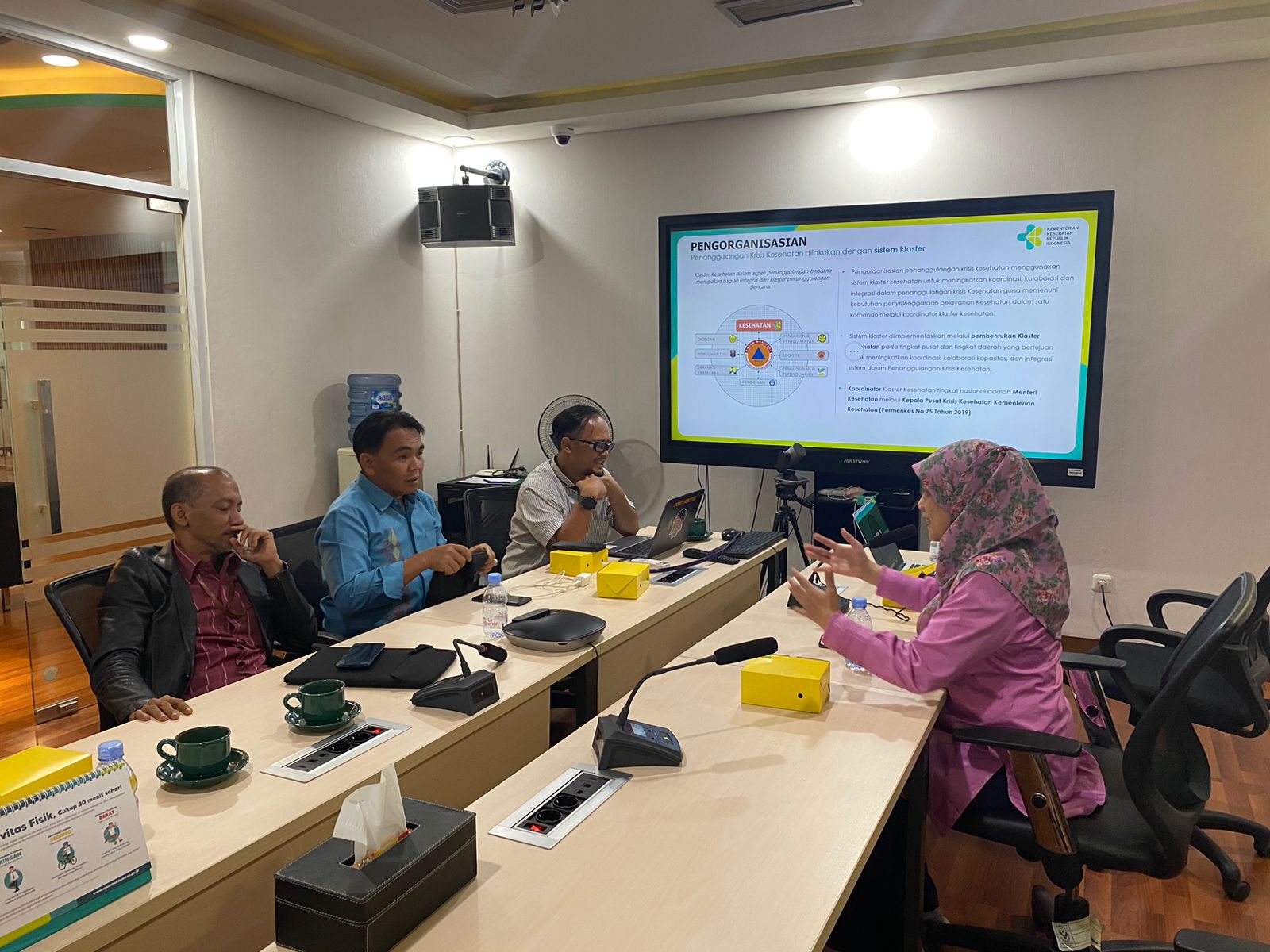Rapat RPMK bersama P2P pada hari Rabu, 29 Mei 2024.