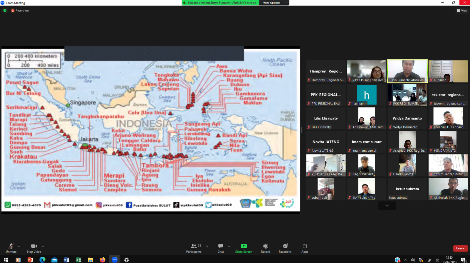 Pemaparan Peta Rawan Bencana