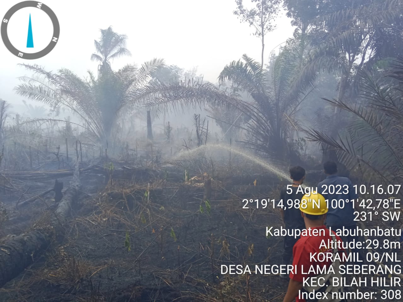 Kebakaran-Hutan-dan-Lahan di LABUHAN-BATU, SUMATERA-UTARA, 05-08-2023