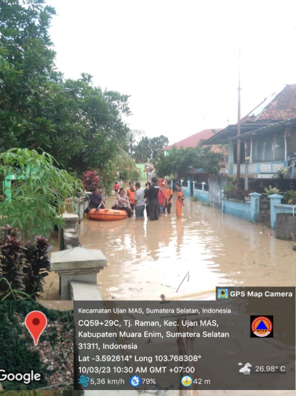 Banjir di MUARA-ENIM, SUMATERA-SELATAN, 10-03-2023